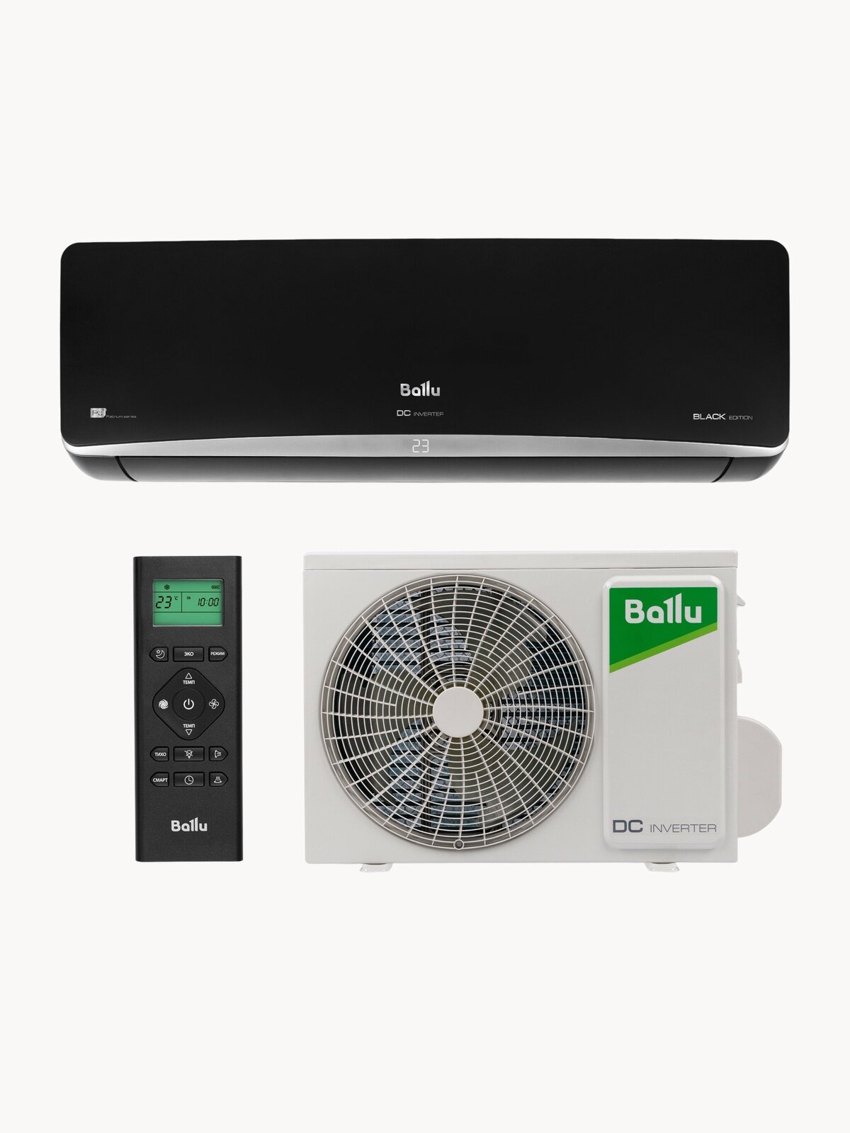Сплит-система инверторного типа Ballu Platinum Black BSPI-10HN8/BL/EU