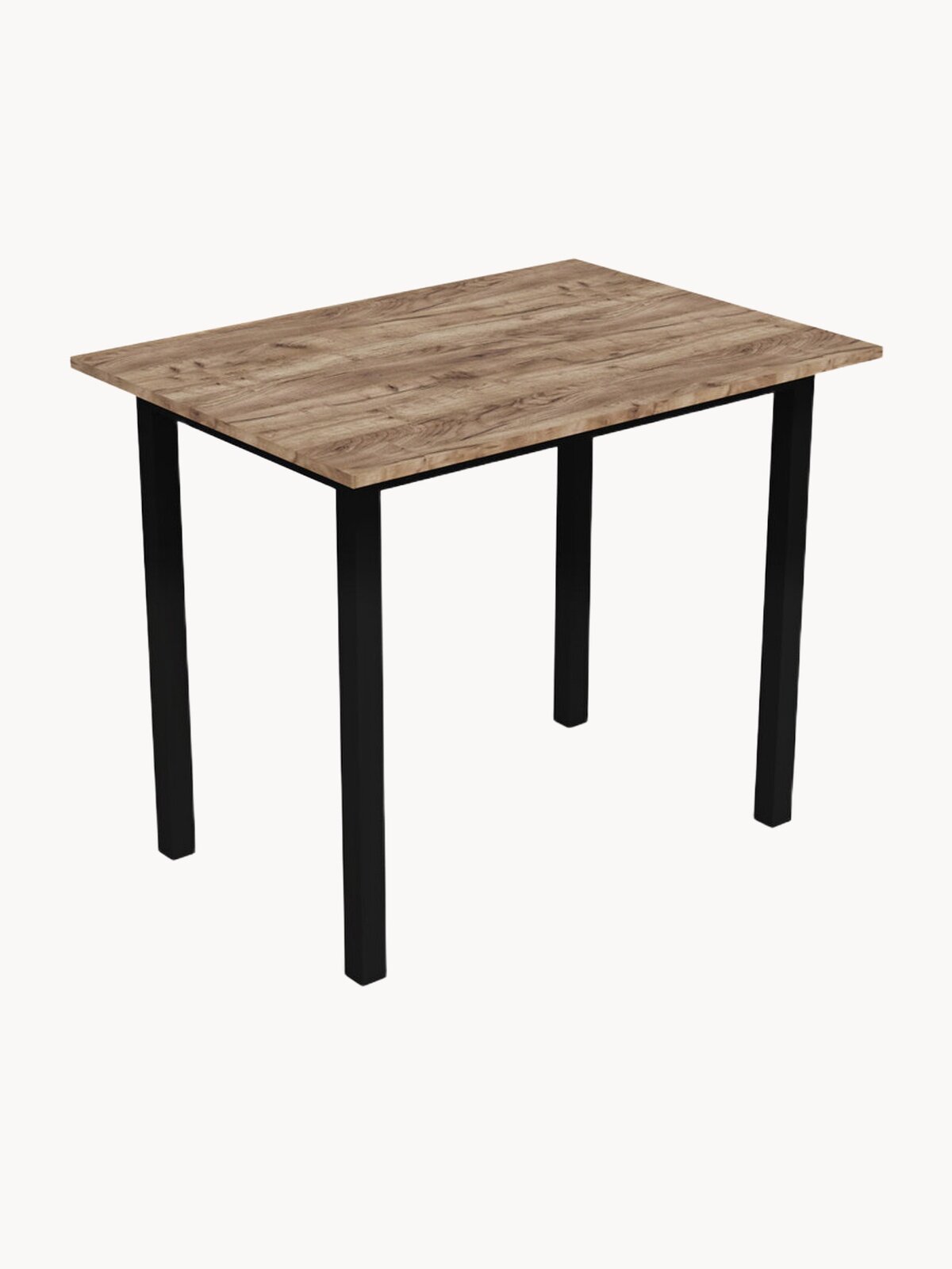 Стол обеденный Лайт, столешница ЛДСП, прямоугольный, цвет табачный, 90х75 см, нераздвижной