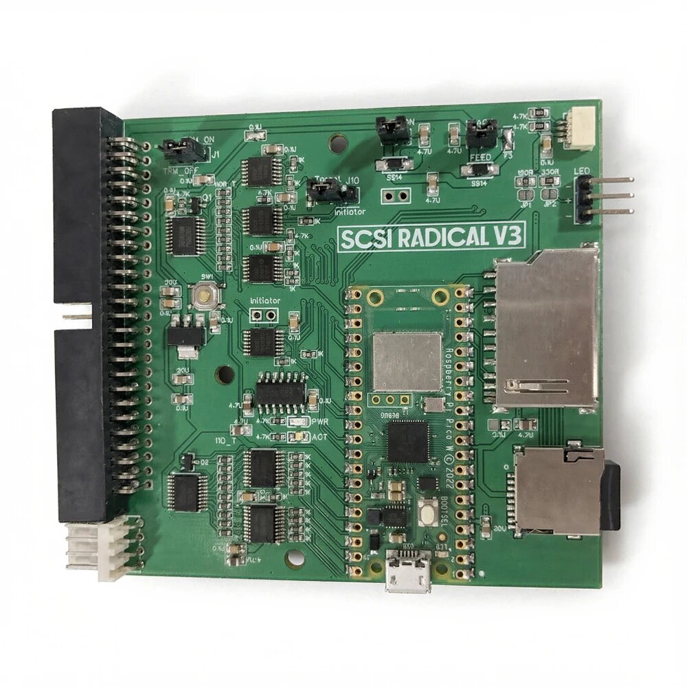 BlueSCSI V3 – версия SCSI SSD с поддержкой Wi-Fi, совместимая с Macintosh и различными старыми компьютерными платформами, включая PC/IBM/SGI.