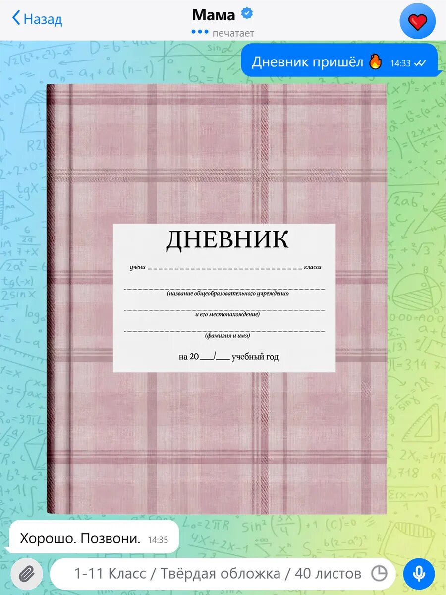 Школьный дневник с принтом y2k pinterest