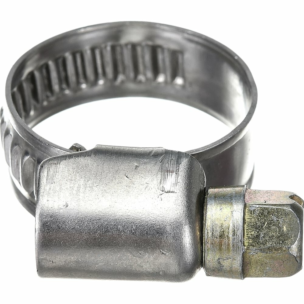 Червячный хомут россна 12х20 мм 3/4" нержавеющая сталь, винт, 5 шт. Р860706 DIY