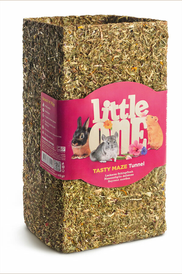 Лакомство Little One Вкусная лазейка туннель большой для кроликов, морских свинок и других грызунов (410 г)