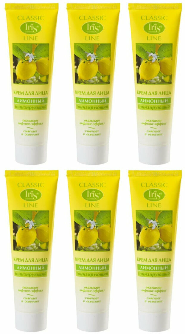 Iris Крем для лица лимонный 100 мл,6 шт