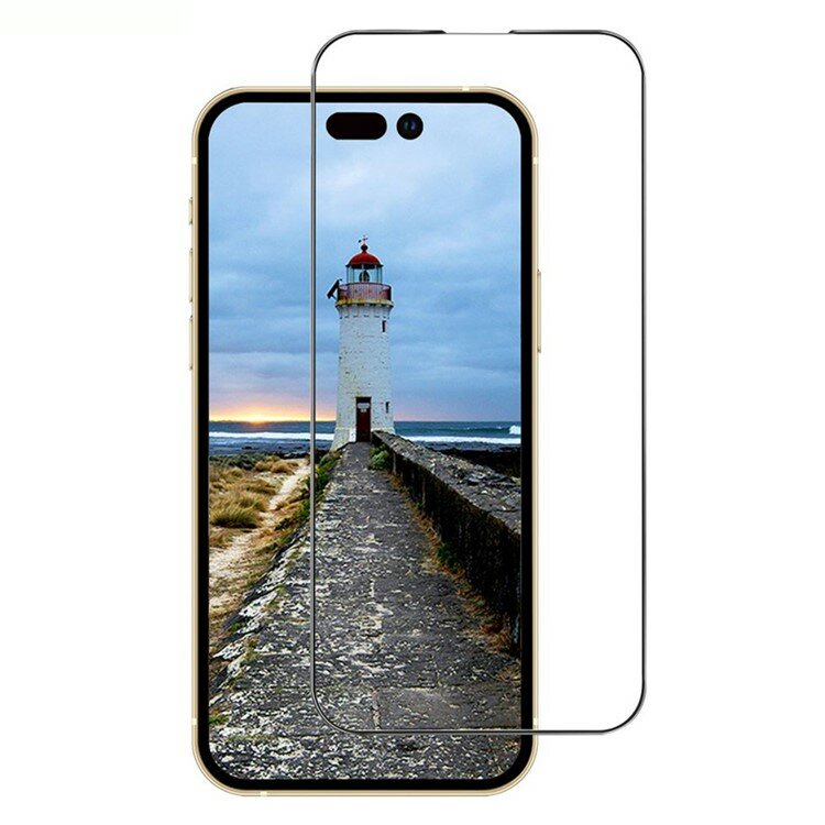 Защитное стекло на дисплей iPhone 15 Pro 6.1", Anank Fast 3D/Glass Pro 9H, с усиленной рамкой