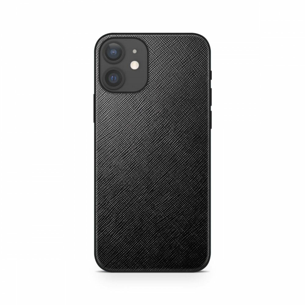 Наклейка Glueskin из натуральной кожи Saffiano для Apple iPhone 12