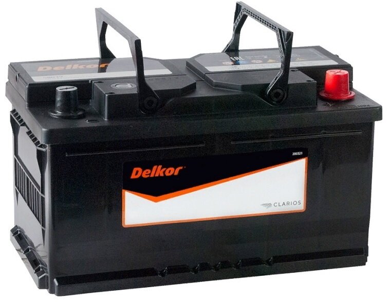 Аккумулятор автомобильный Delkor Euro 80 А/ч 730 А обр. пол. низкий 58039 Евро авто (315х175х175)