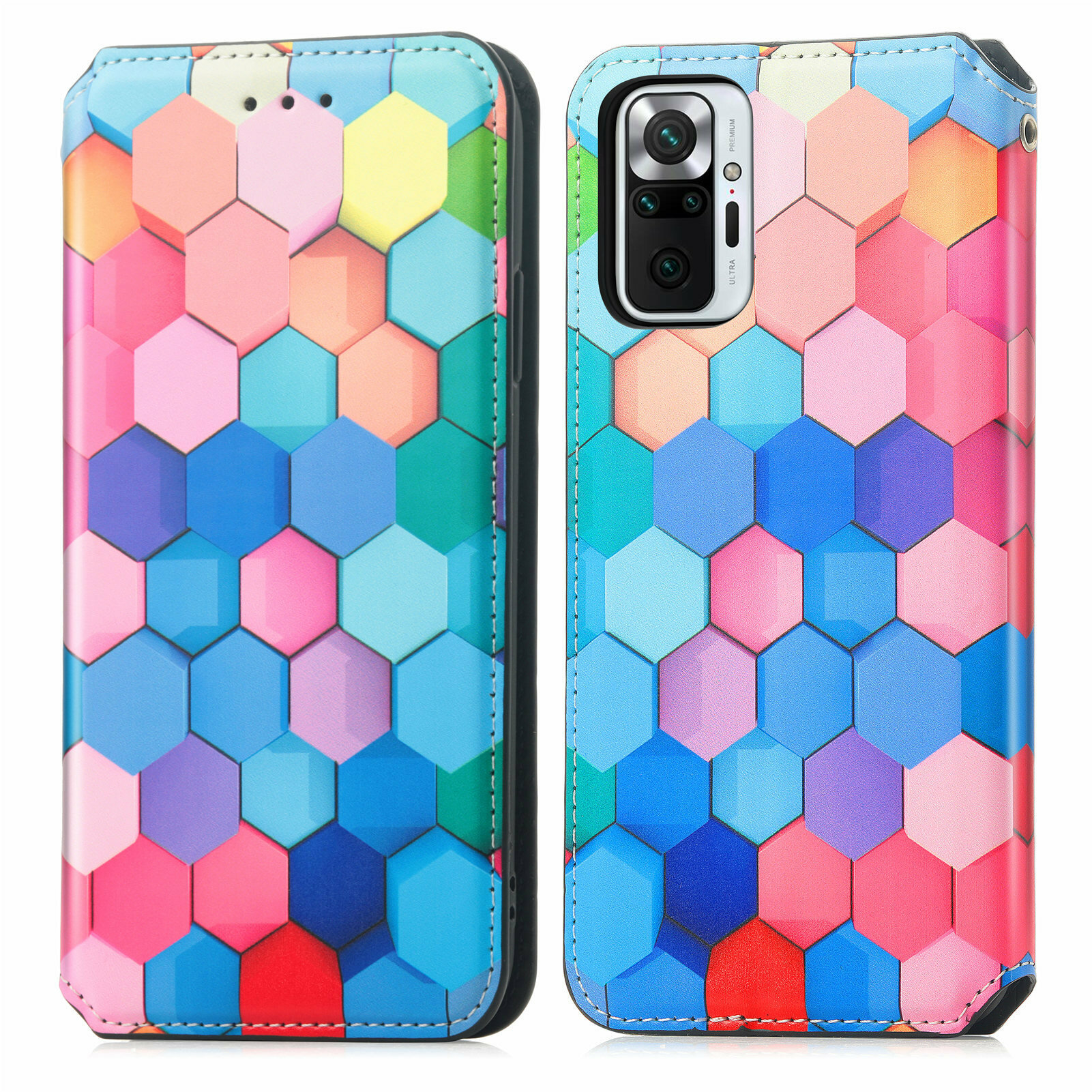 Уникальный необычный чехол-подставка MyPads для Xiaomi Redmi Note 11T 5G / Poco M4 Pro 5G / Note 11S 5G / Note 11 5G тематика Яркая Мозайка