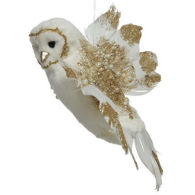 Декоративная фигура Сова Флорентина - Foret Brillante 25 см, подвеска, Kaemingk, 612418-2