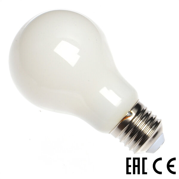 Лампа филаментная светодиодная General 8Вт Filament матовая E27 2700 светодиодная "груша" теплый белый свет (4 шт. в комплекте)