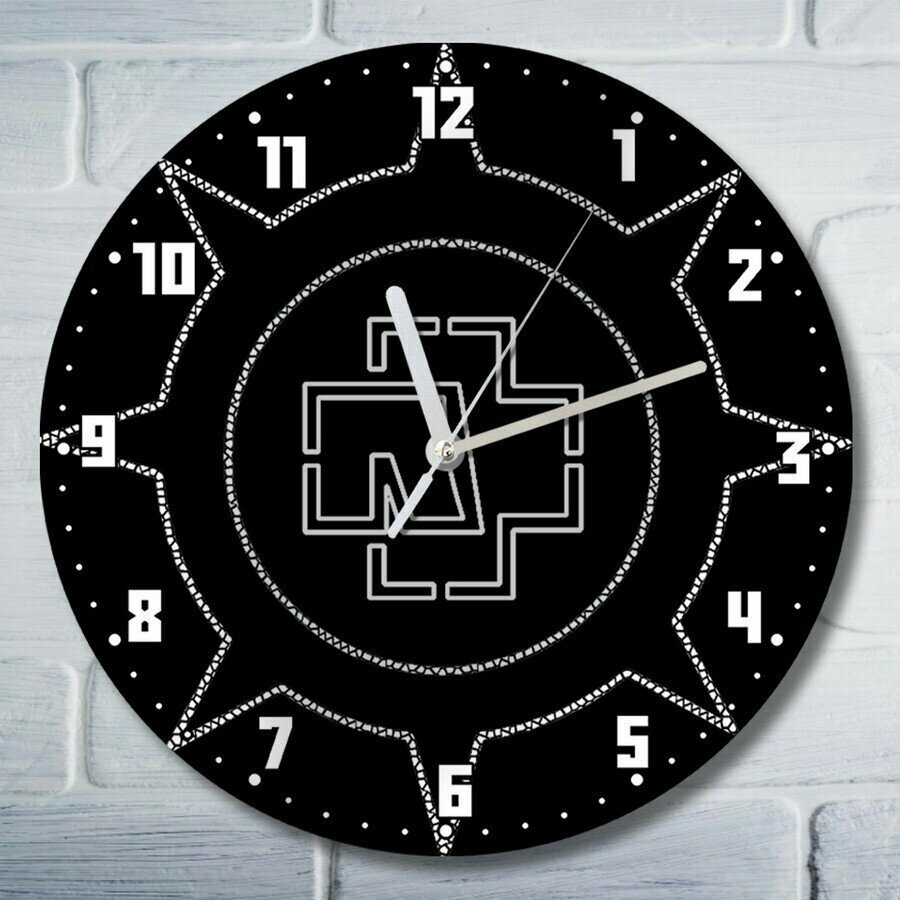 Настенные часы УФ с рисунком музыка Rammstein - 3838