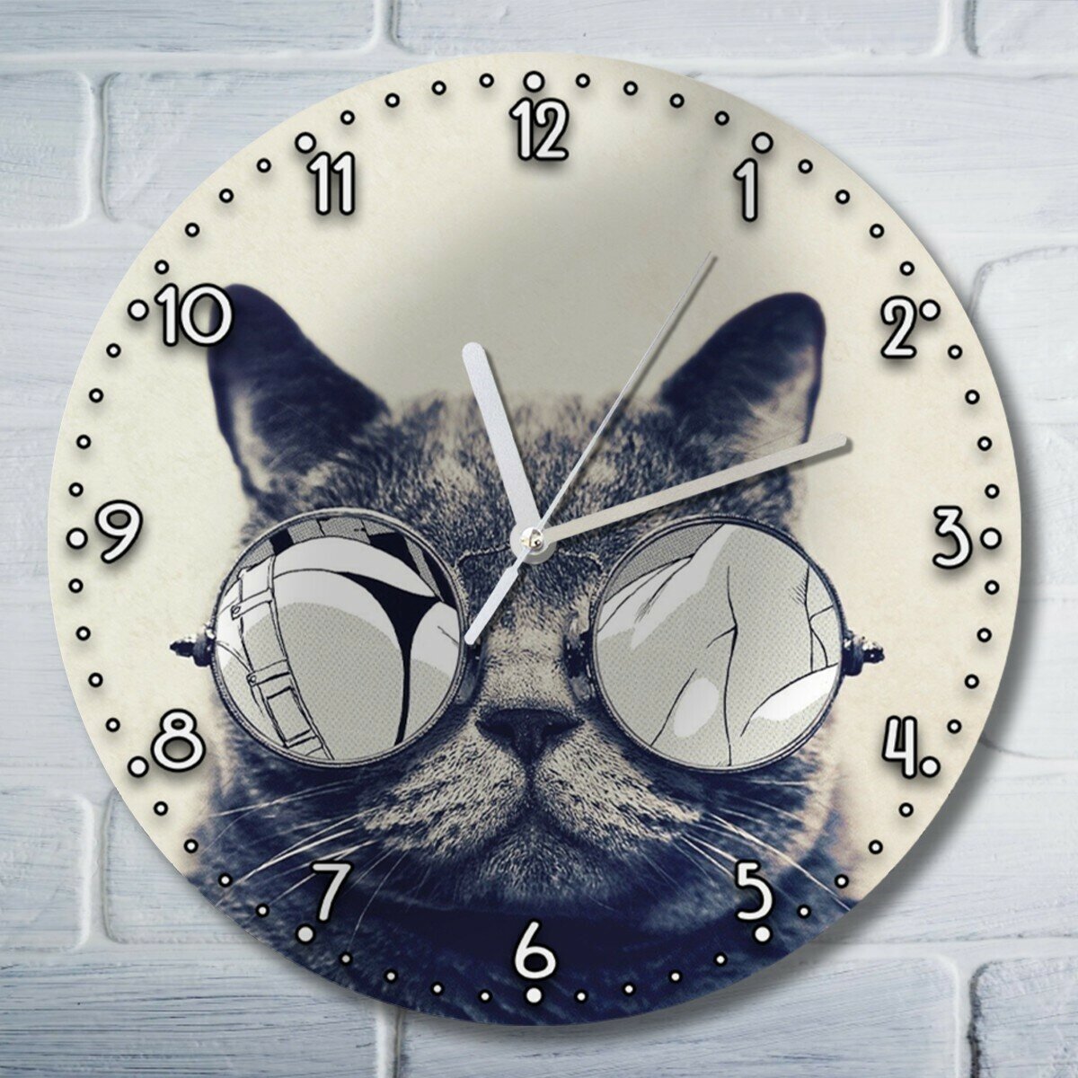 Настенные часы УФ с рисунком животные - 52