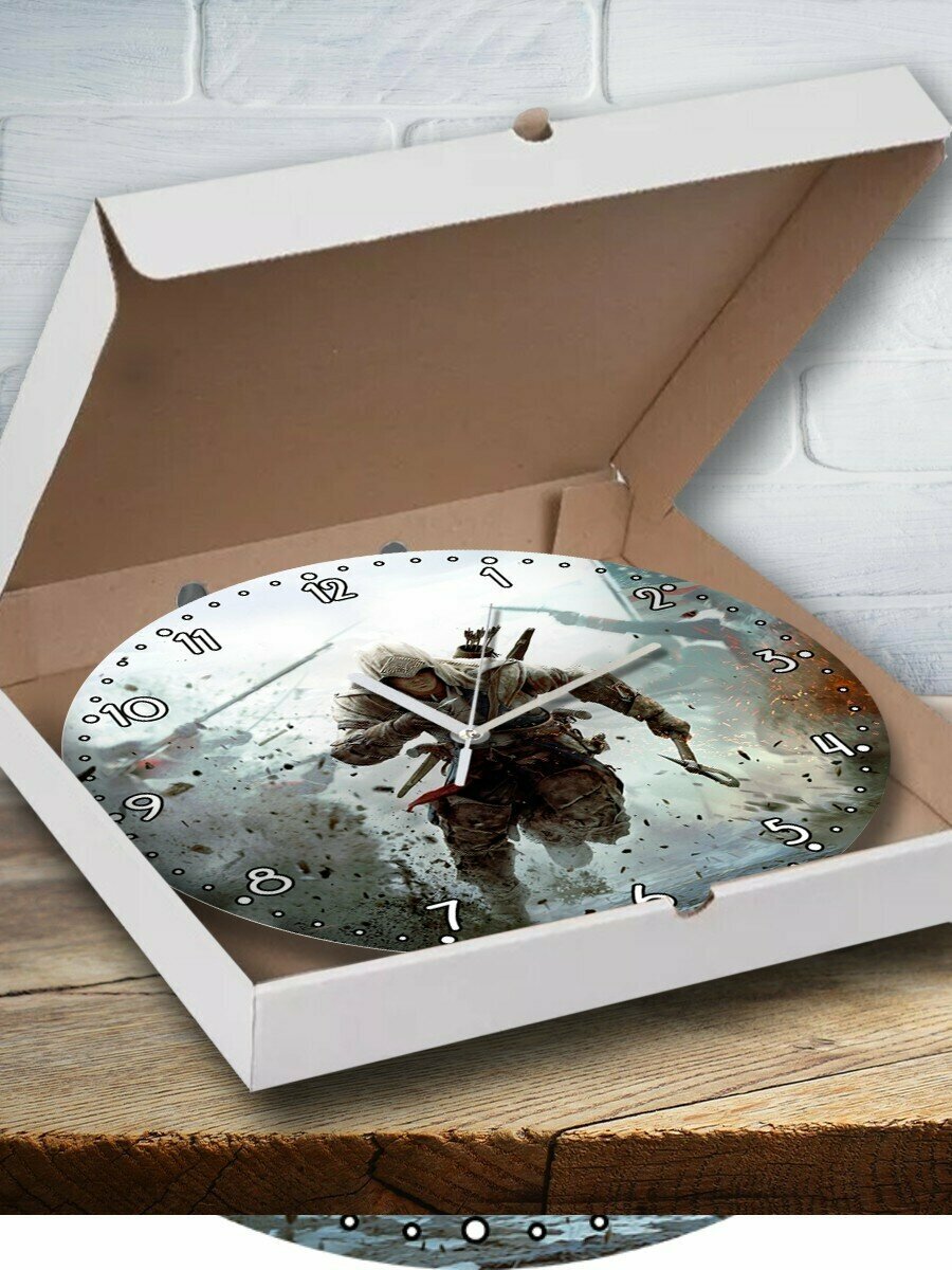 Настенные часы УФ с рисунком игры Assassin's Creed 3 - 3364