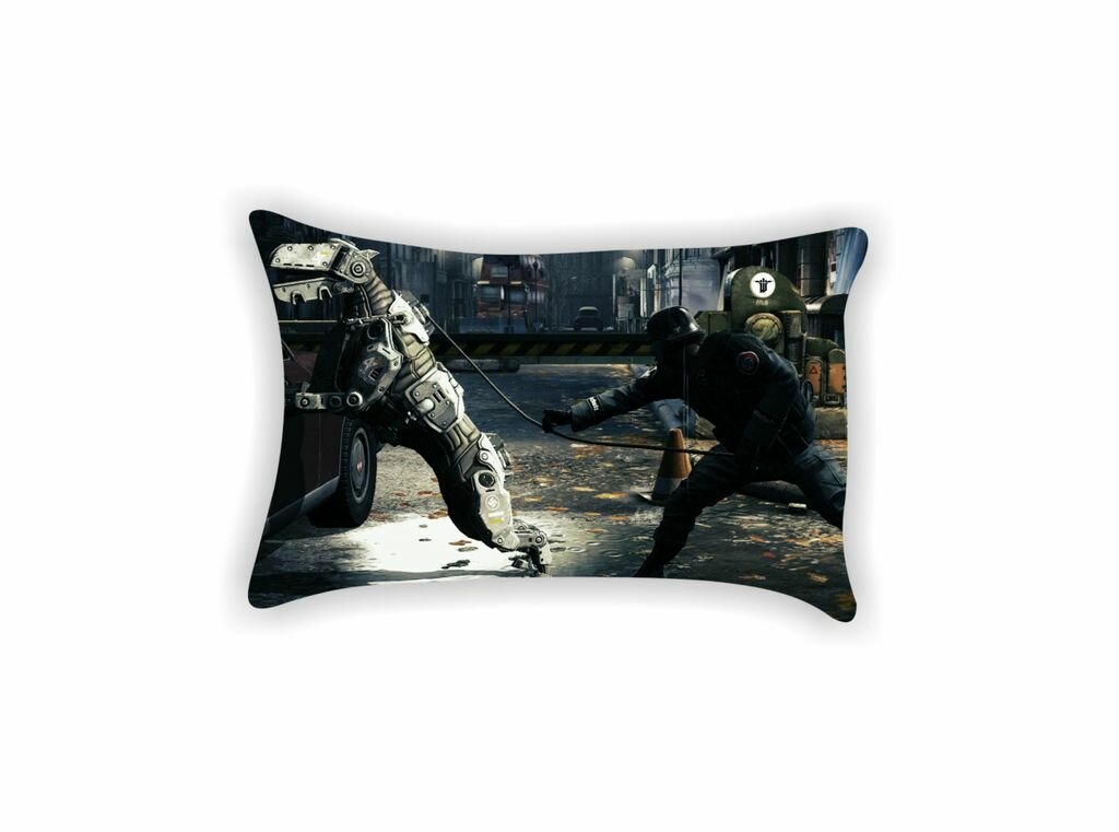 Подушка Wolfenstein, Вольфенштайн №46, картинка С одной стороны