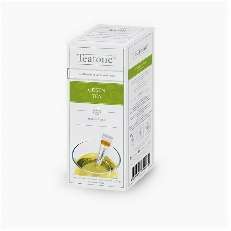 Чай Teatone зеленый в металл. стике 15шт/уп. 736, 399744