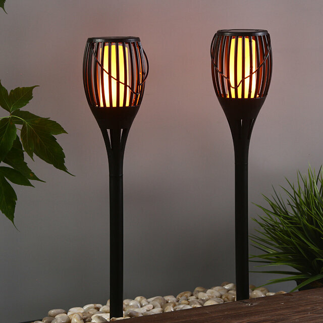 Садовый фонарь Solar Cumaral 3 в 1 на солнечной батарее 58*10 см, с эффектом живого пламени, IP44, Koopman, CX2100530