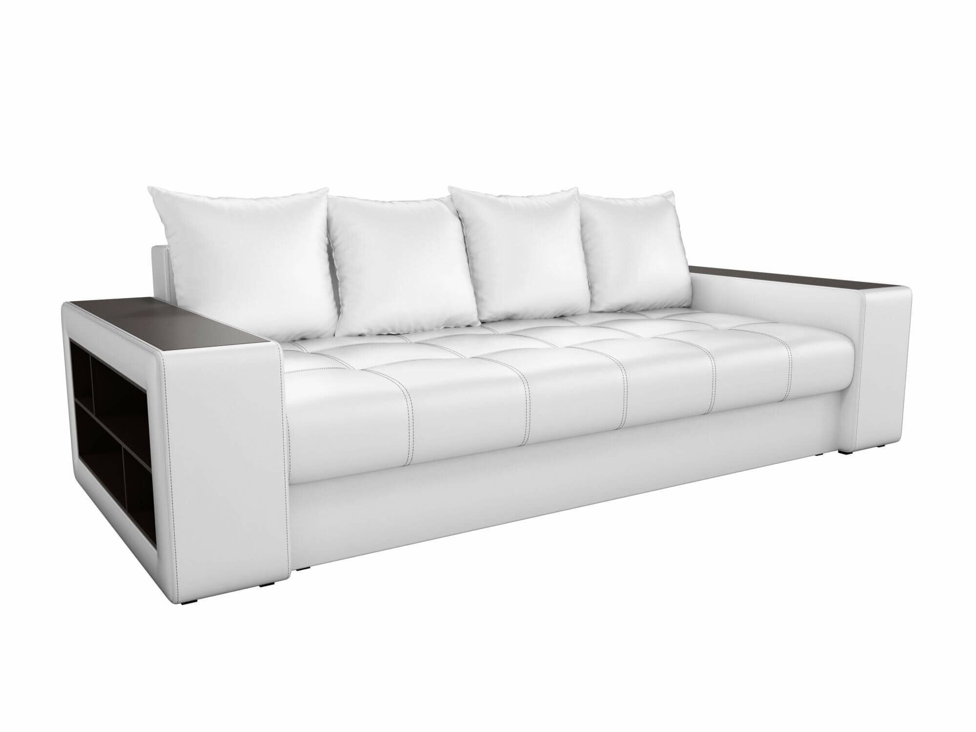 Artum Диван прямой Дубай эко кожа белый