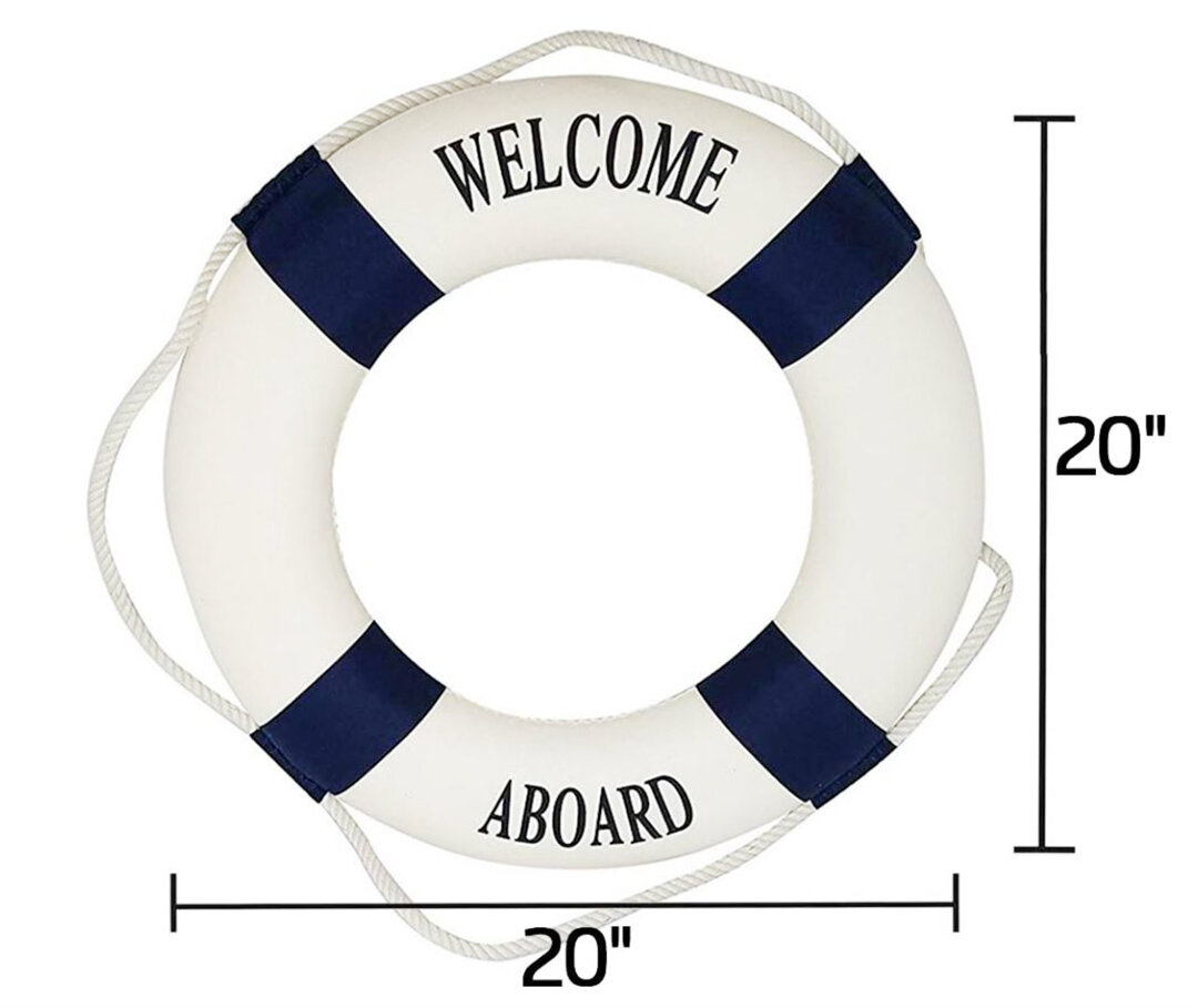 Декоративный Спасательный круг 20см BLUE