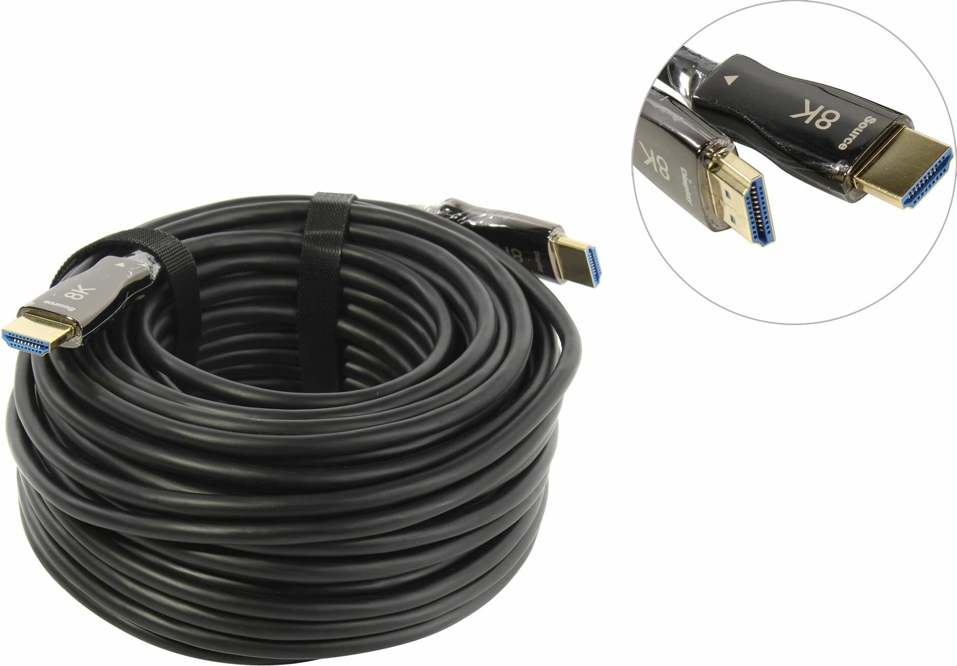 Кабель AOC HDMI to HDMI (19M -19M) 30 метров ver2.1 KS-is