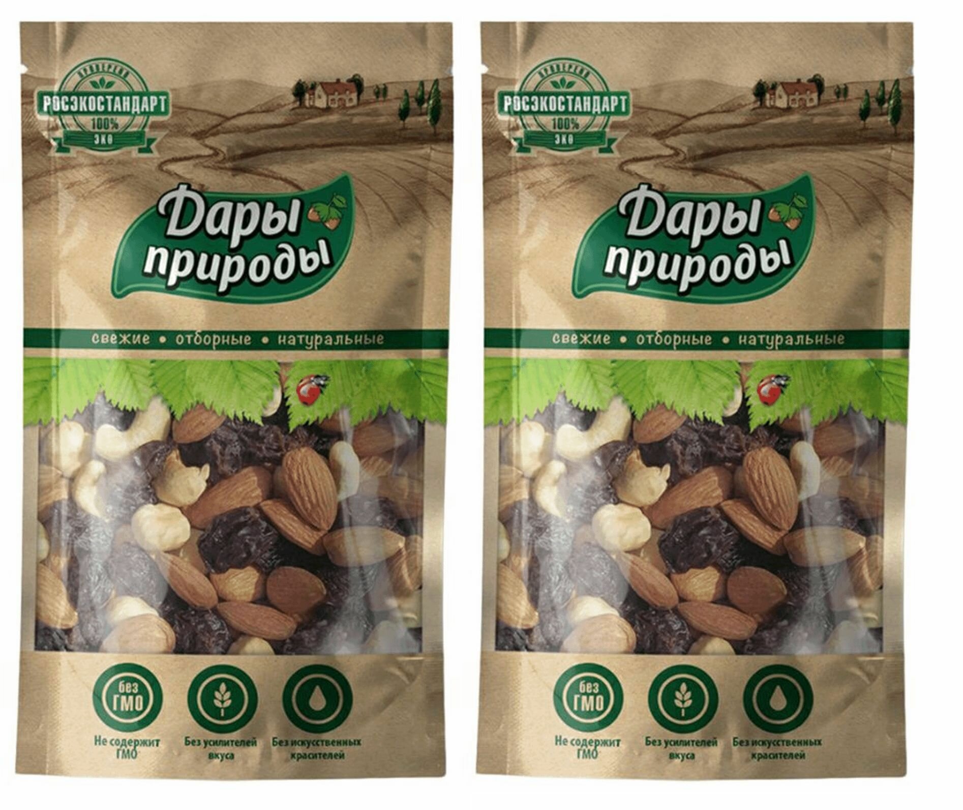 Фруктово-ореховая смесь, "Дары Природы", Коктейль, 70г 2 шт