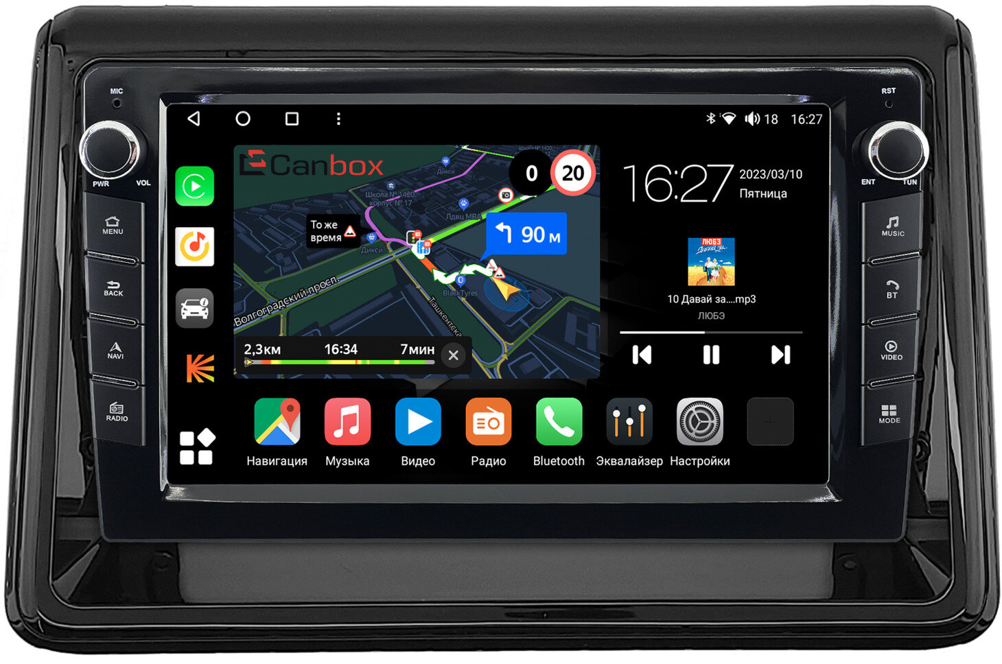 Штатная магнитола Canbox M-Line 7821-9-0565 Toyota Esquire, Noah 3 (R80), Voxy 3 (R80) 2014-2022 Android 10 (4G-SIM, 2/32, DSP, IPS) С крутилками