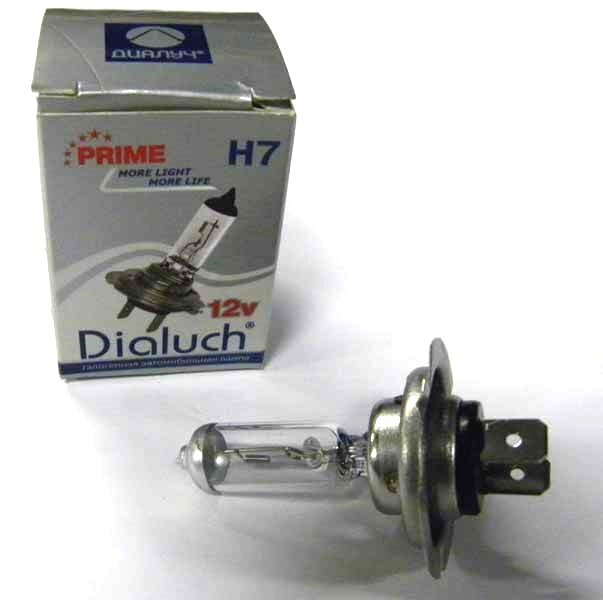 Лампа H7 12V 55W PX26d (Диалуч) Prime