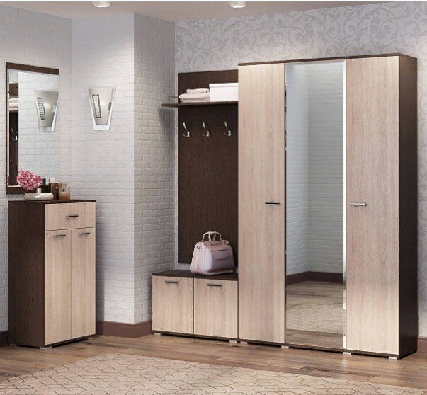 Комплект мебели для прихожей Италия-2, МФ-Купе, размер 210х37х215 см