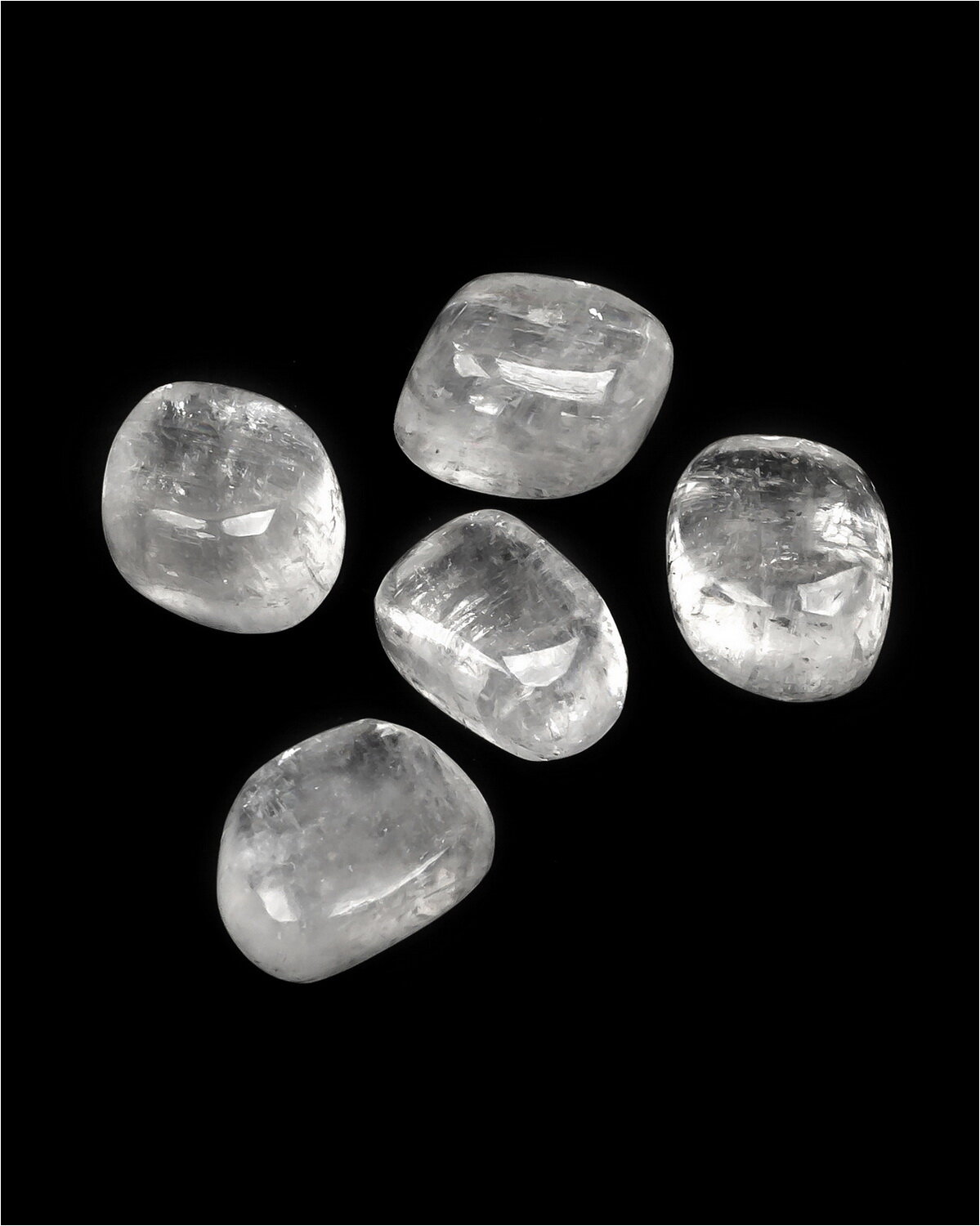 Камень Кальцит белый L, 5 шт. , натуральный минерал в коллекцию.