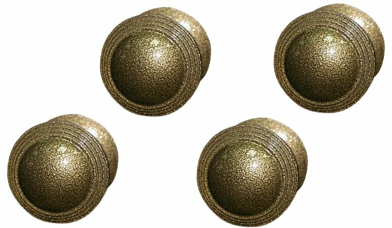 Ручка-кнопка дверная РДК бронза (комплект 4 штуки)
