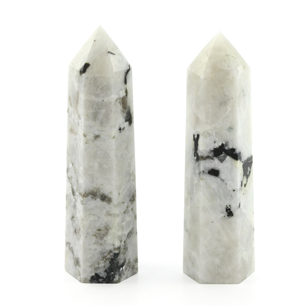 Кристалл из лунного камня "Карандаш" 28*28*110мм, 150-158г .