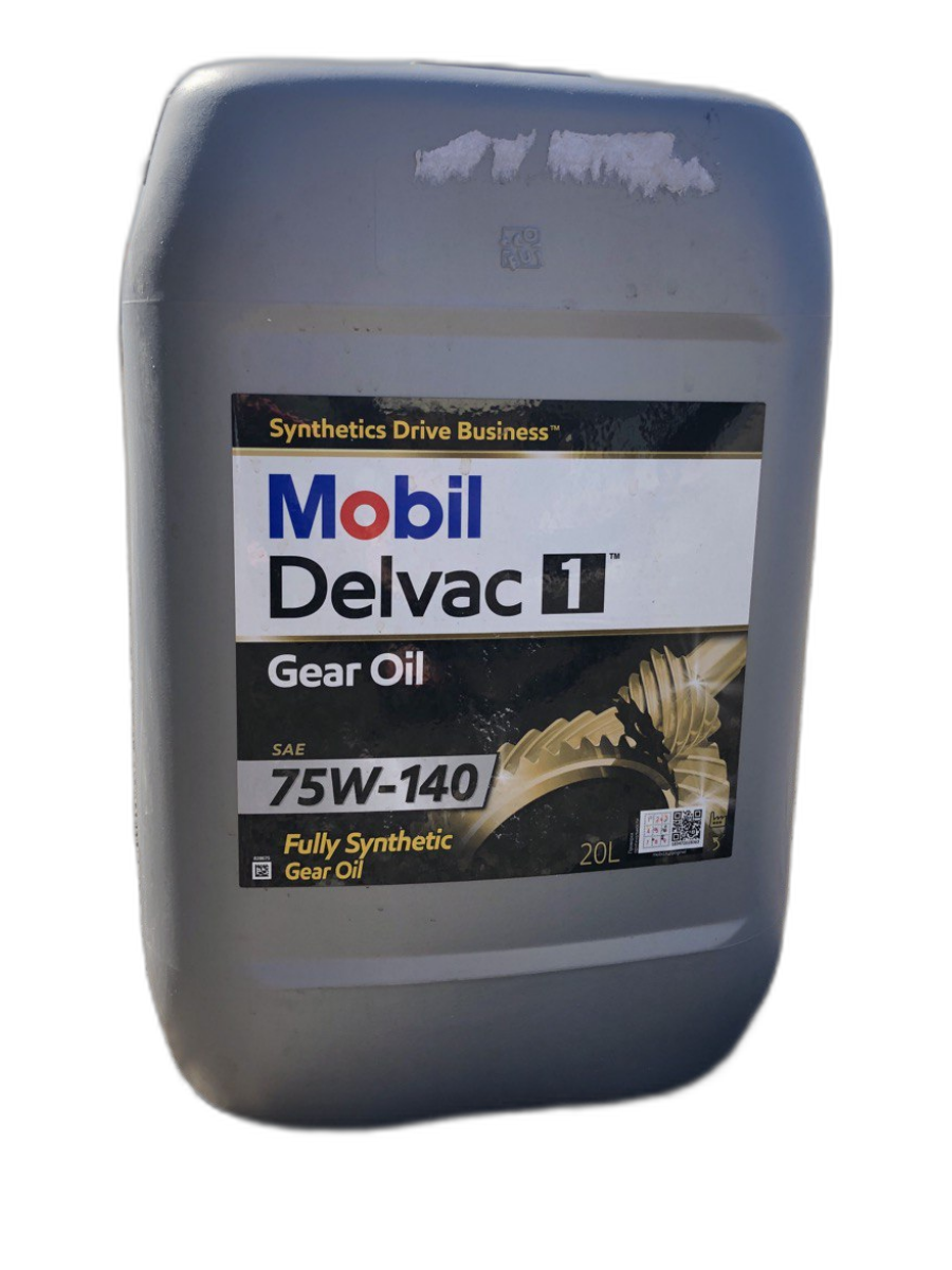 Масло трансмиссионное синтетическое Mobil DELVAC 1 GO 75W-140, 20 л.
