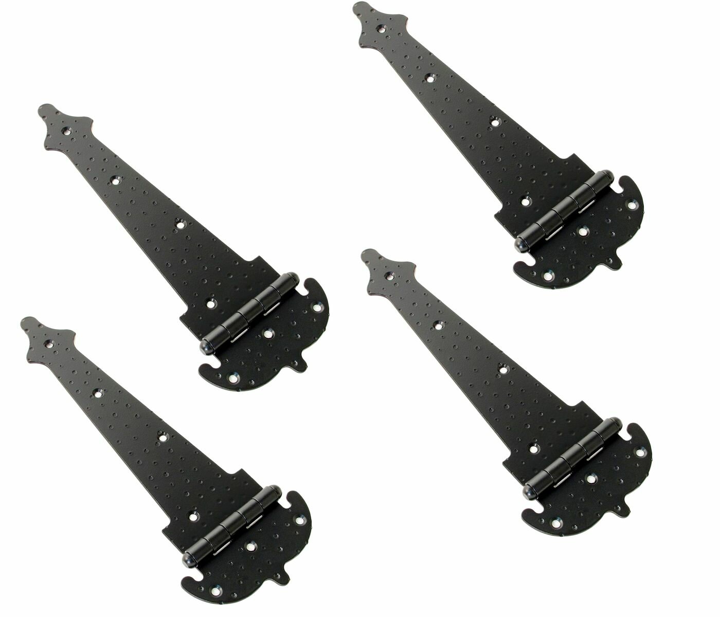 Петля-стрела фигурная декоративная ноэз ПС-250-SL черный матовый (комплект 4 штуки)