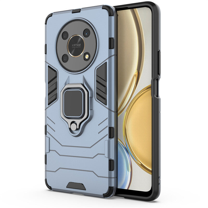 Противоударный чехол-бампер-пенал MyPads Heavy для Honor X9 / X30 / X40 GT / X40 GT Racing / Magic4 Lite 5G синий