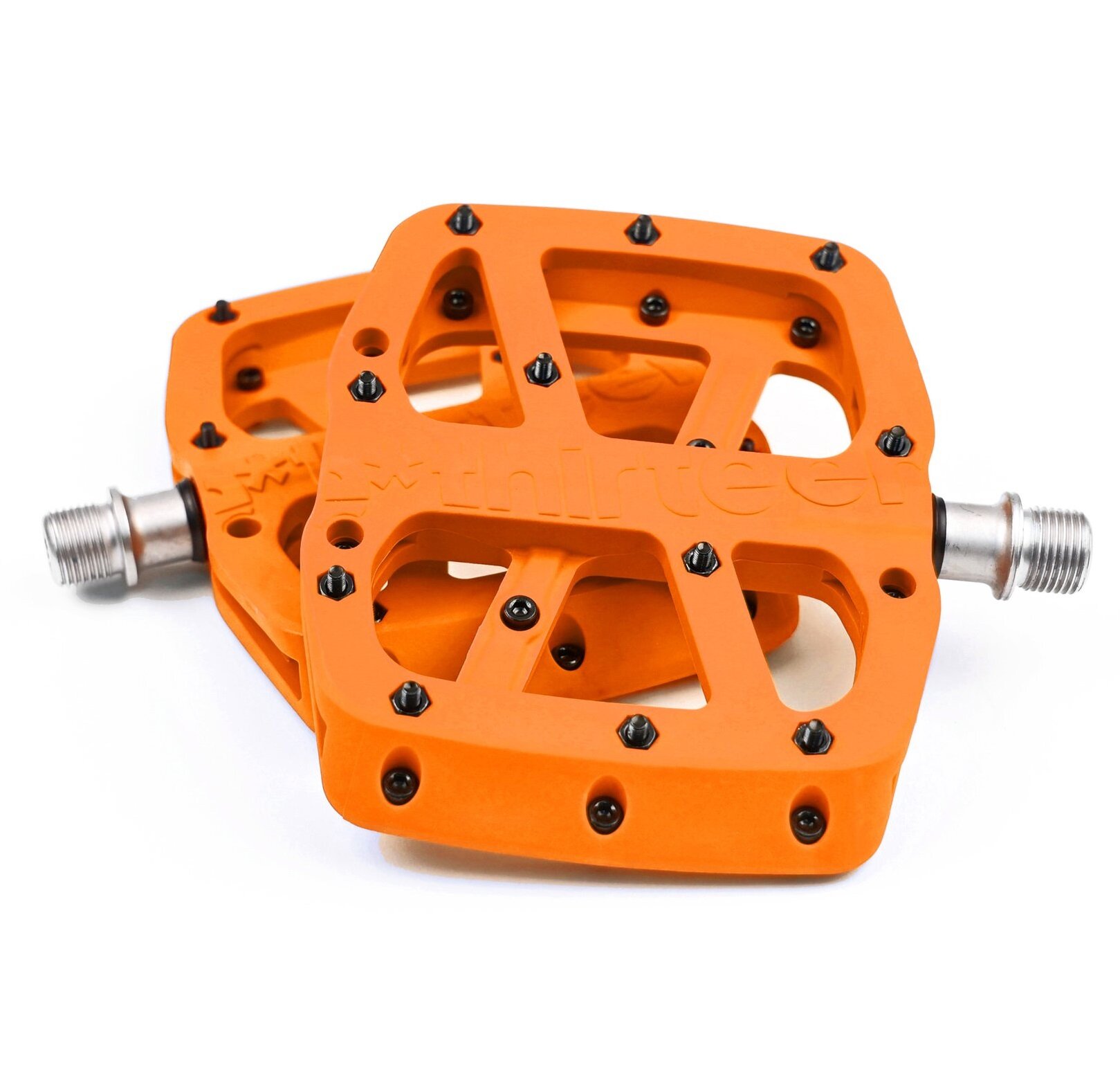 Педали E*Thirteen Base Flat Pedal Composite (PD2USA), цвет Оранжевый