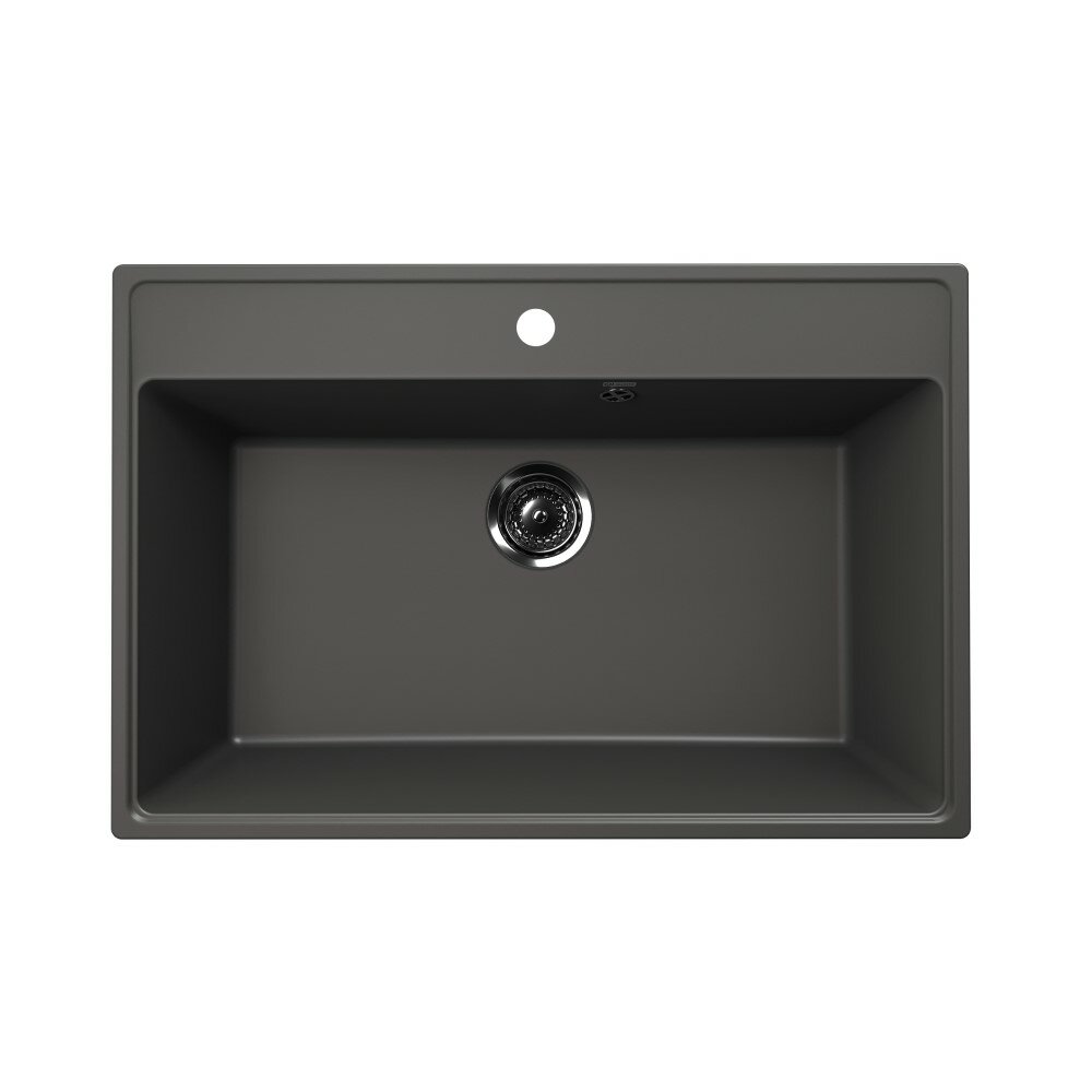Кухонная мойка Ulgran Quartz Forte 760-09, мокрый асфальт