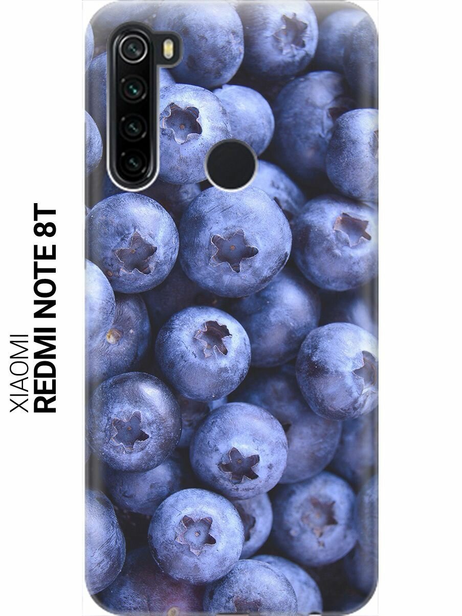 Силиконовый чехол на Xiaomi Redmi Note 8T, Сяоми Редми Ноут 8Т с принтом "Ягодки"