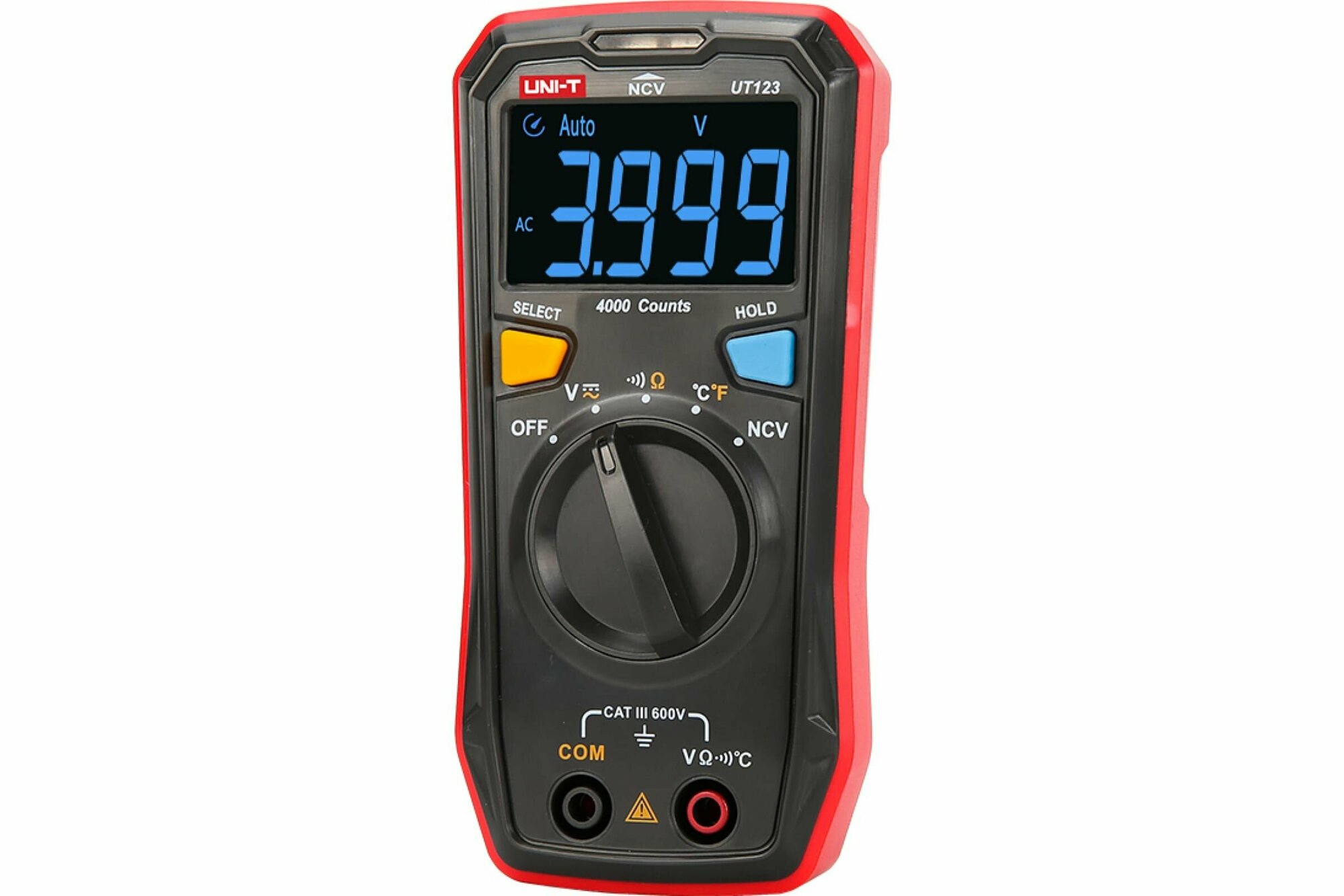 UNI-T мультиметр цифровой UT123, автомат, NCV, большой дисплей, оригинал