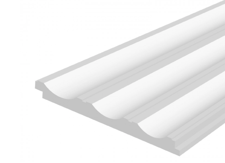 Стеновая 3D панель из дюрополимера 2000х14х200 мм под покраску Hiwood LV138 NP-2 метра