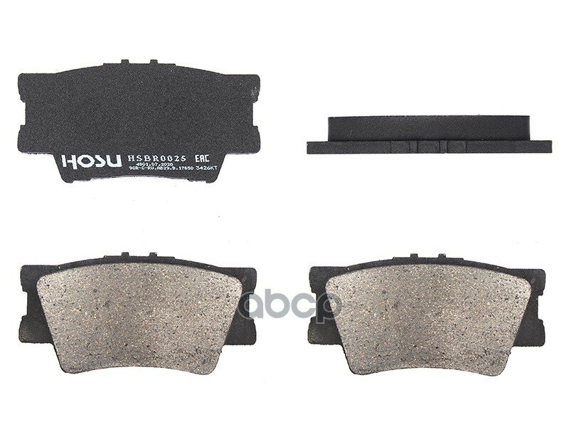 HOSU HSBR0025 Колодки тормозные (Сзади) Toyota Camry (XV40, XV50) 01-21 / Harrier 13-20
