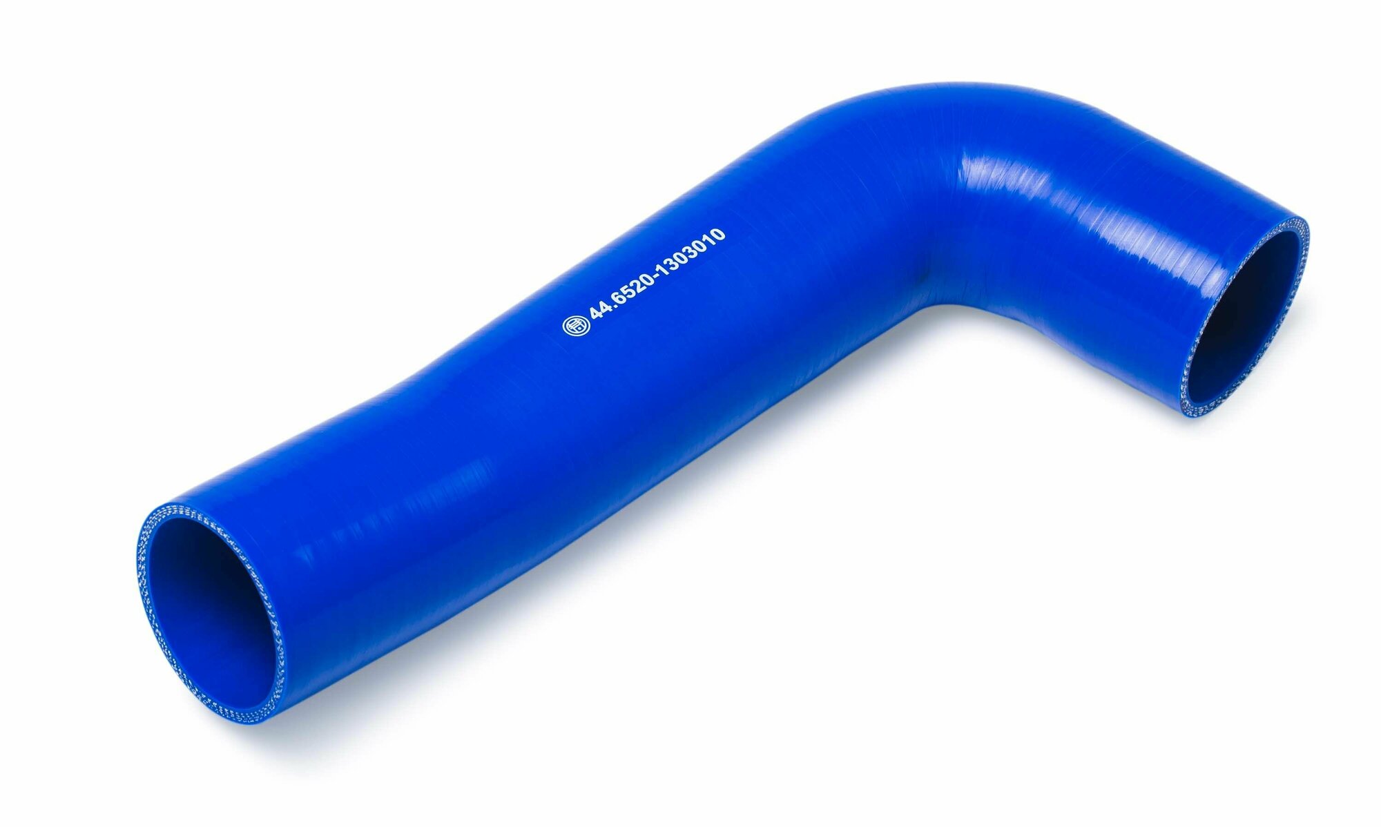 Патрубок радиатора верхний (44.6520-1303010) L104/273, d58, силикон