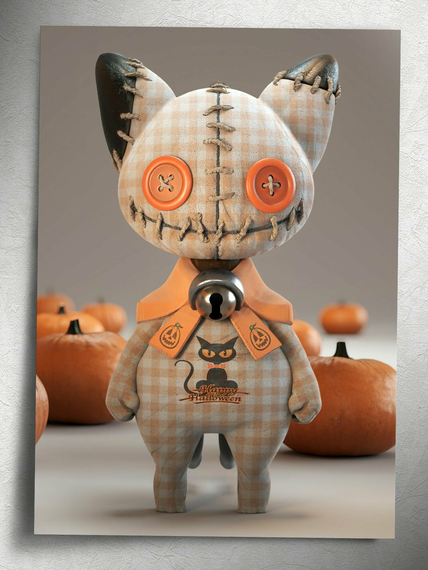 Постер Хэлоуин: Игрушечный монстрик Halloween, на А5