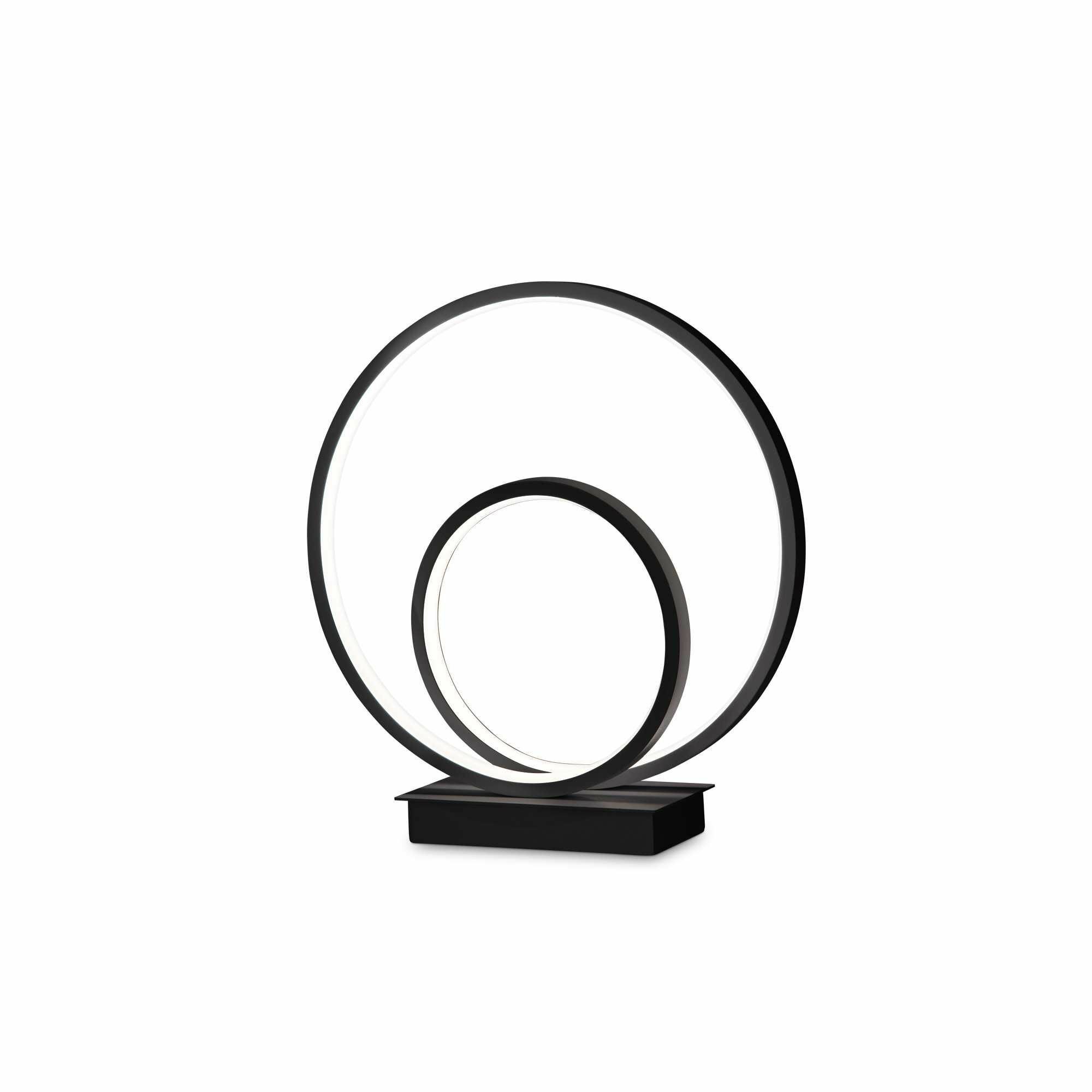 Лампа настольная ideal lux Oz TL On-Off 23Вт 2300Лм 3000К IP20 LED 230В Черный/Опал Металл/Резина Выключатель Не диммируемый 269481
