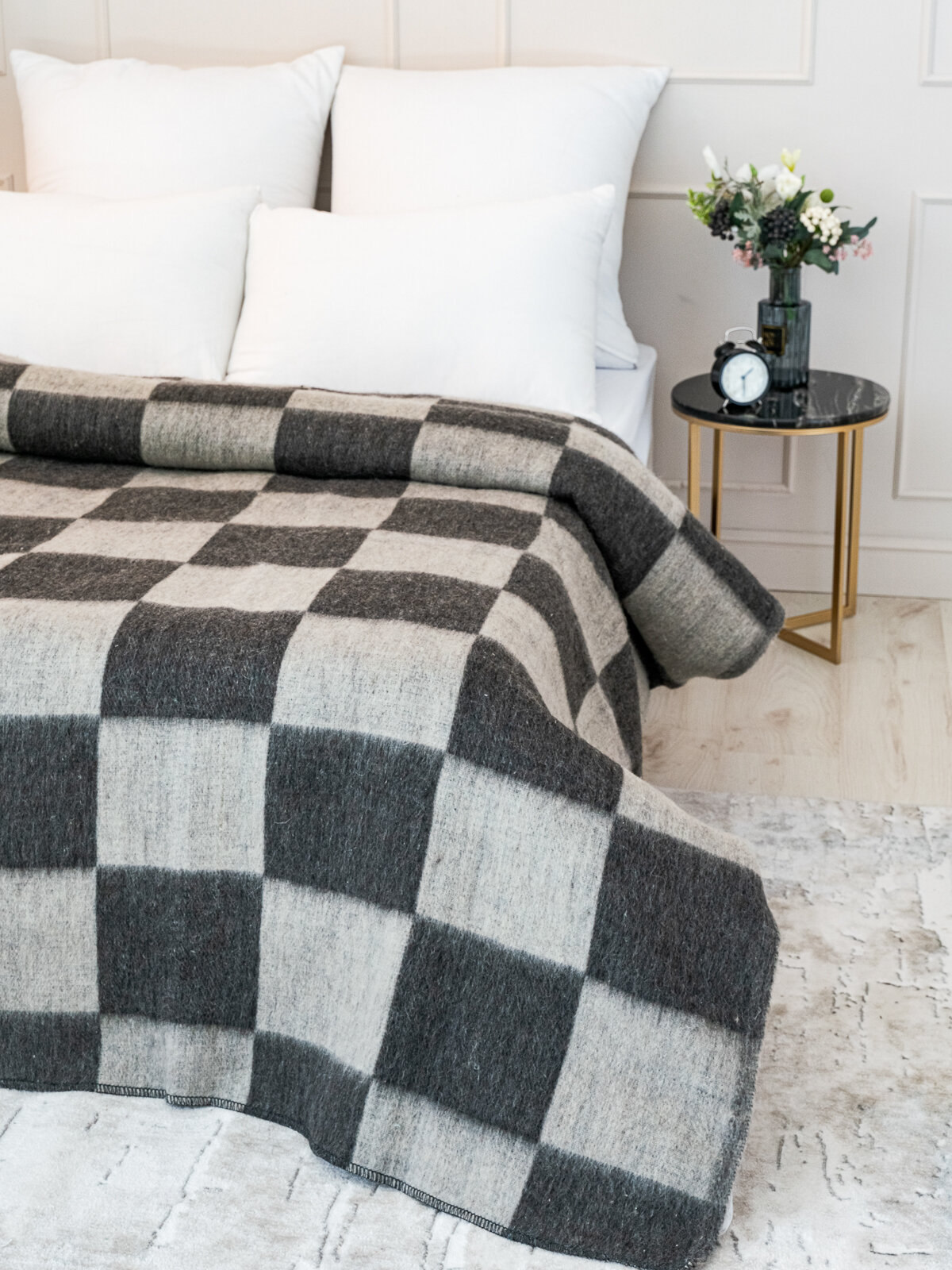 Одеяло 140*205 Шерсть 70% ПЭ-30% плотность 385г/м2, 1,5сп С-103-ИЛШ