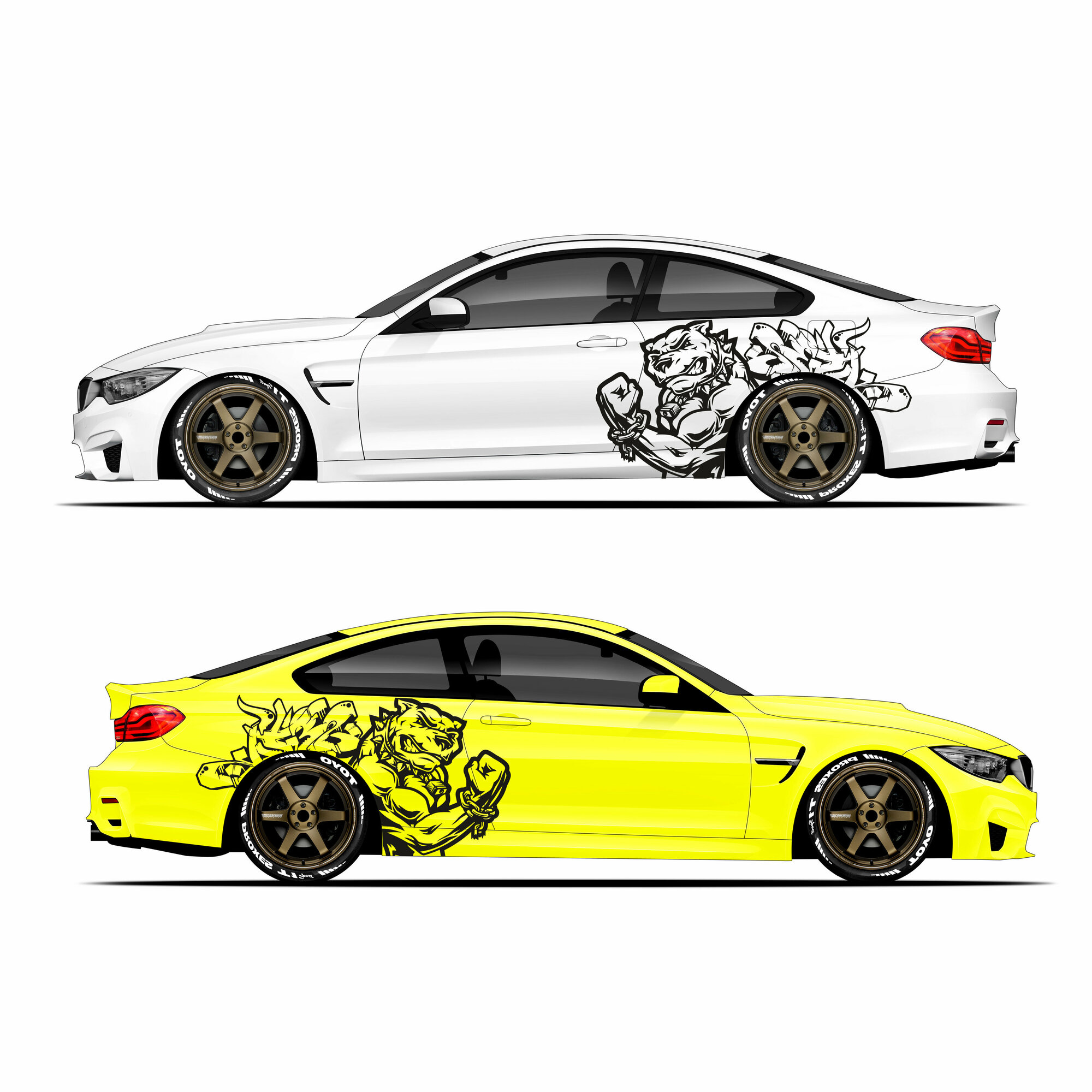 Наклейки на авто Питбуль автовинил , винилография , виниловая наклейка