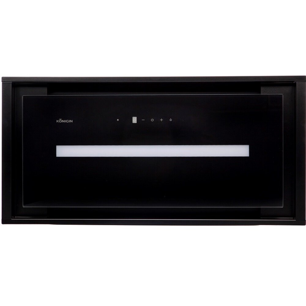 Вытяжка Konigin Incanto Black 60, встраиваемая, 60 см, черная, LED, 1000 м3/ч, 3 скорости