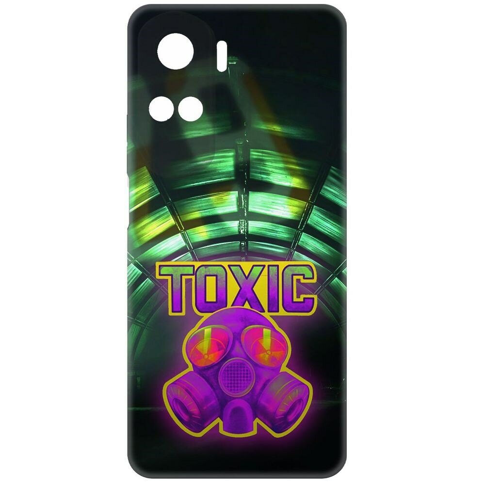 Чехол-накладка Krutoff Soft Case Cтандофф 2 (Standoff 2) - Стикер Toxic для Honor 90 Lite черный