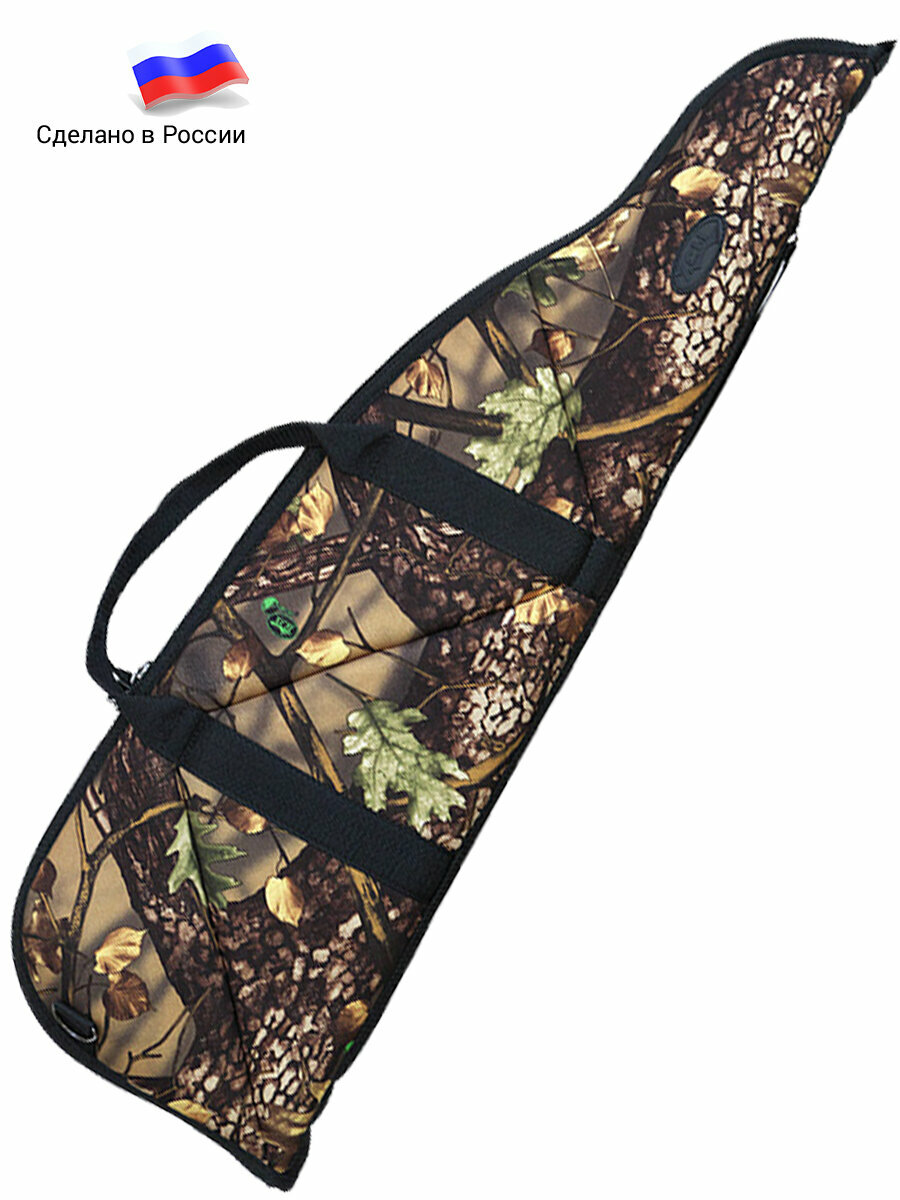 Чехол для ружья двуствольного ИЖ-27 ХСН 84 см непотопляемый стёганый Лес
