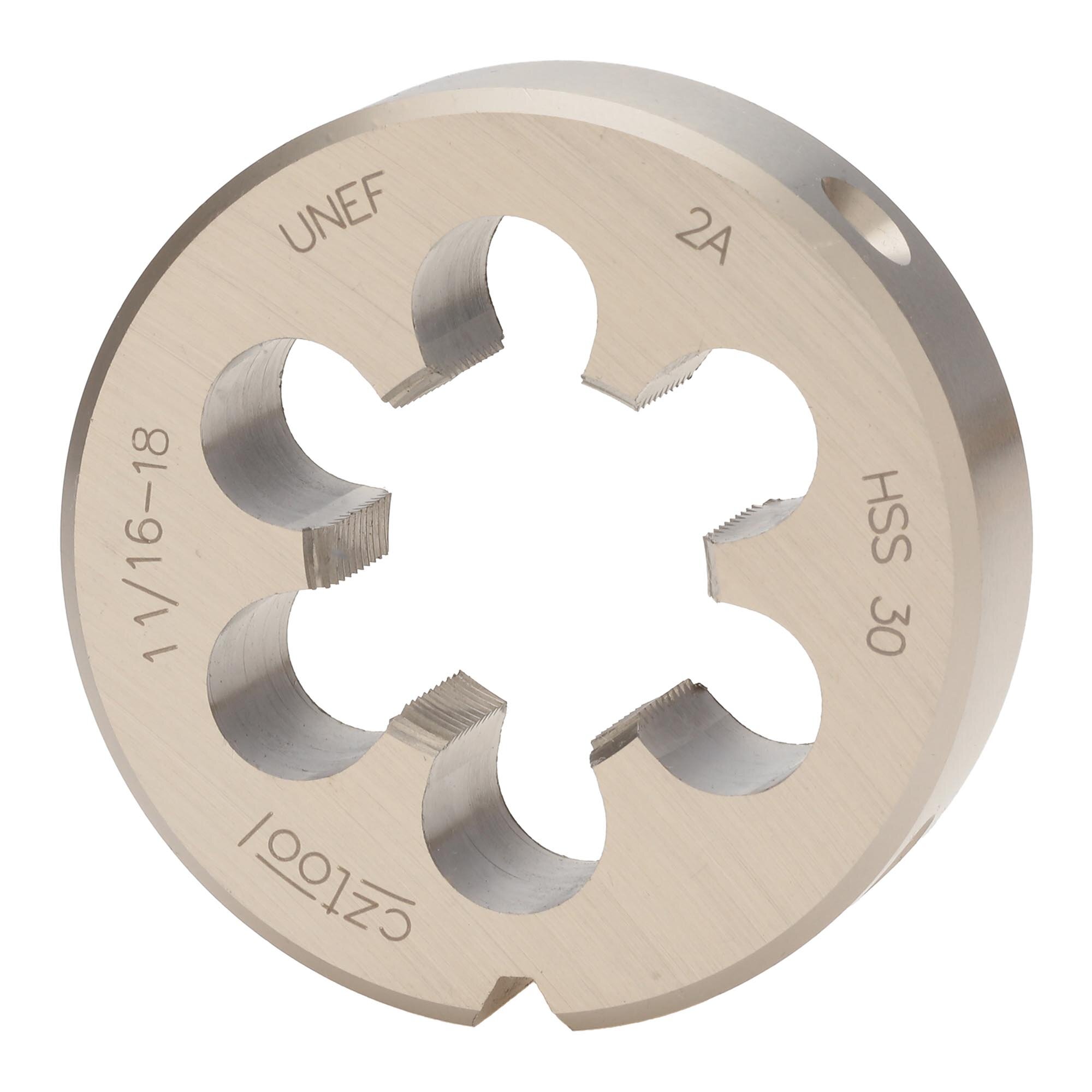 Плашка дюймовая Bucovice Tools UNEF 1,1/16"-18 HSS DIN EN 22568 2A 65x18мм 248116