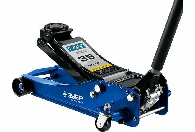 Домкрат гидравлический подкатной X90 43054-3.5, 100-533 мм, 3,5т, ЗУБР