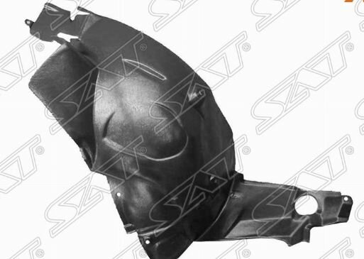 Подкрылок SAT ST-MD02-016L-A1, для MERCEDES W169, передняя, правая, задняя часть черный