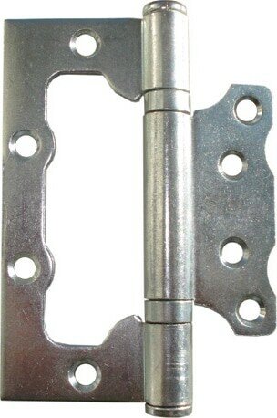 Петля дверная бабочка накладная 100 мм STARFIX белый цинк 2 штуки SMM3-36556-2